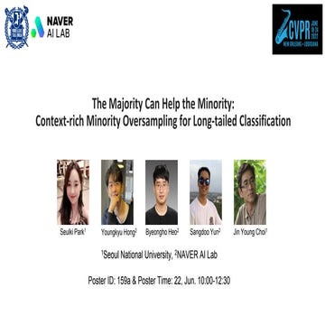 [CVPR 22] Context-rich Minority Oversampling for Long-tailed Classification | PDF