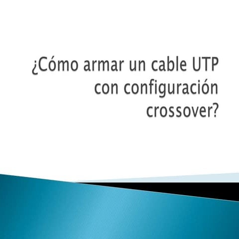 Cómo armar un cable utp con configuración | PPTX