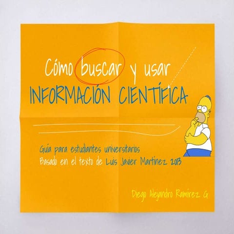 Cómo buscar y usar información científica | PPTX