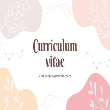 ¿Cómo hacer mi primer currículum vitae (cv)? | PDF