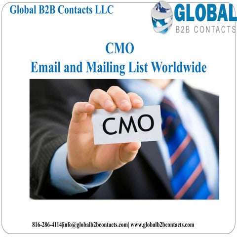 CFO Email and Mailing List Worldwide | PPTX