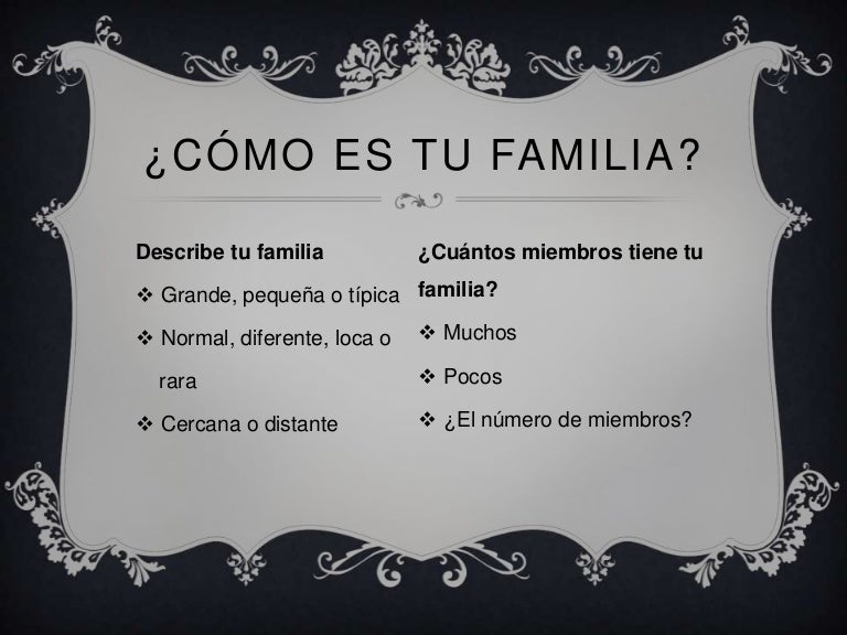 Cómo es tu familia Guided Writing Practice