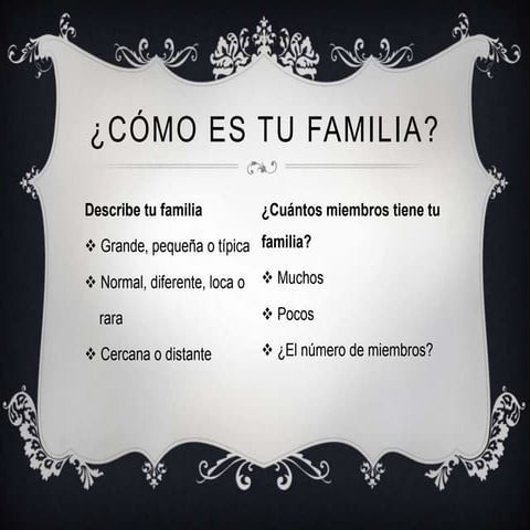 Cómo es tu familia Guided Writing Practice | PPTX