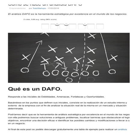 Análisis DAFO | PDF