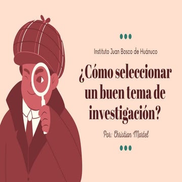 Cómo seleccionar un buen tema de investigación | PDF