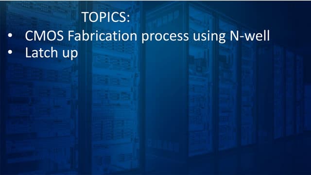 CMOS LOGIC STRUCTURES | PPTX