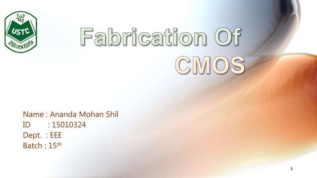 CMOS fabrication n well process | PPTX