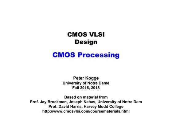 MOSFET fabrication 12 | PPTX | Chemistry | Science
