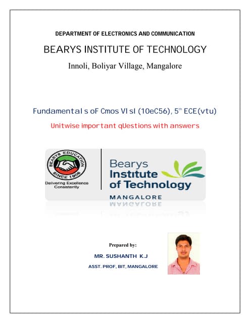 Vlsi assignment 1 | PDF