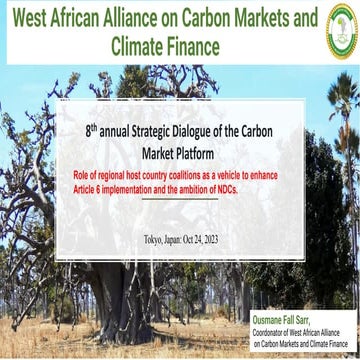 8th Strategic Dialogue of the CMP - Ousmane Fall Sarr, West African ...