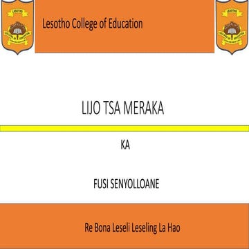 LIJO TSA MERAKA | PPTX