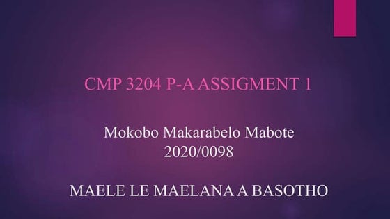 Maele a Sesotho | PPT
