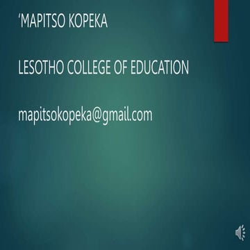 Lilotho Pptx