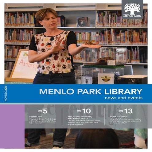 Menlo Park Library News and Events Nov-Dec 2019 | PDF