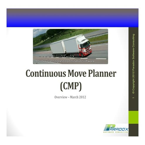 Continuous Move Planner Overview and Quick Tour | PDF | Logistics ...