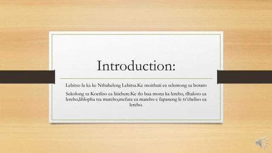 Mefuta ea thothokiso | PPT