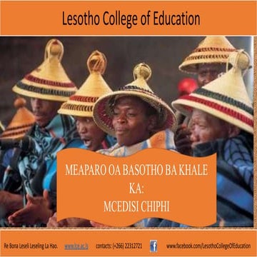 LEBOLLO LA SESOTHO LA BASHEMANE | PPTX