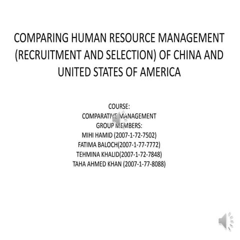 Comparative Management Report | PPTX