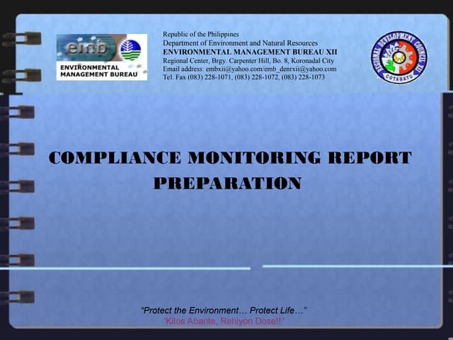 DENR Semi Annual Report (CMR) Form | DOC