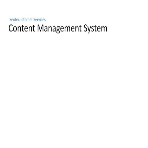 Content Management System | PPTX