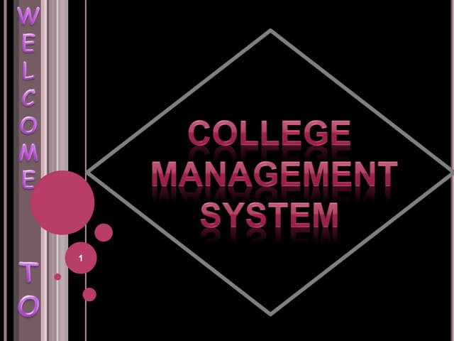 Student Management System best PPT | PPTX