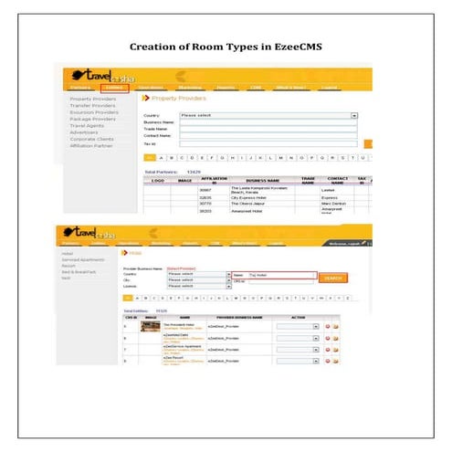 CMS - Room Type & Rate Table | PDF
