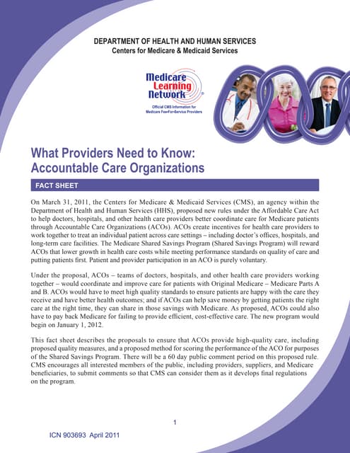 Medicare ACO Roadmap Infographic | PPT