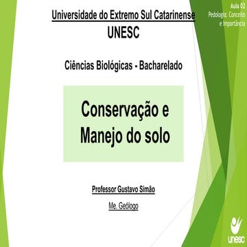 Pedologia, conceitos e importância | PDF