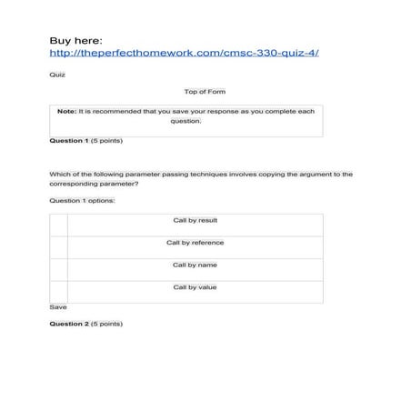 Cmsc 330 Quiz 4 Pdf