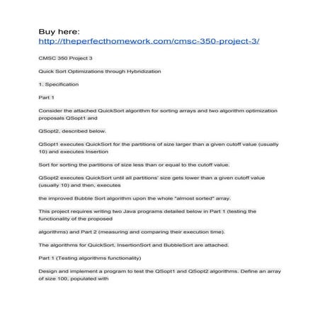 CMSC 350 PROJECT 3 | PDF