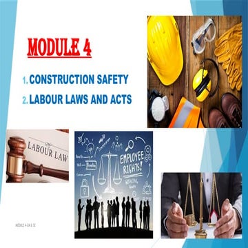 CONSTRUCTION SAFETY MANAGEMENT AND LABOUR LAWS | PPTX