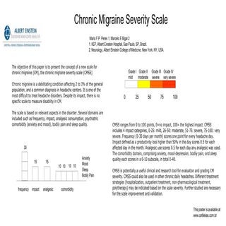 Chronic Migraine Severity Scale | PPT