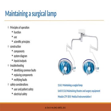 Surgery theatre lamp common problems .pdf
