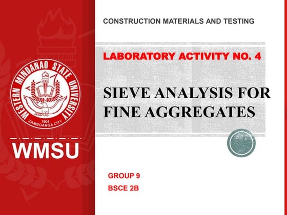 Sieve analysis of coarse and fine aggregate - Report | DOCX