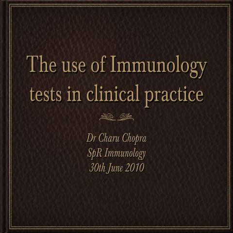 Cmt teaching lab tests ppt | PPT