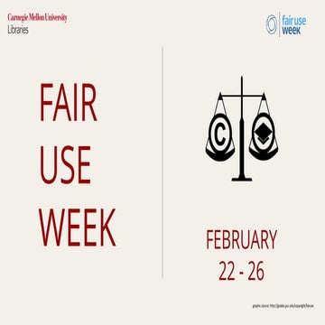 Fair use week at Carnegie Mellon University | PDF