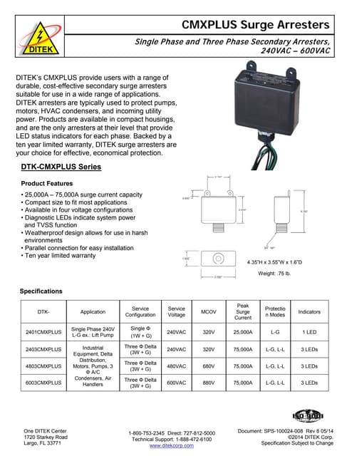 Ditek APKIP Data Sheet | PDF
