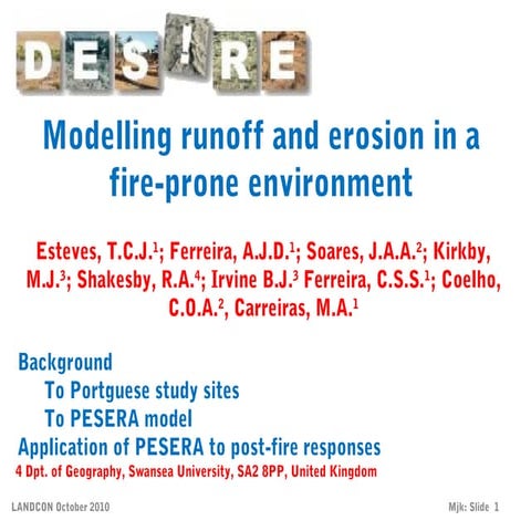 Fire impacts on rangeland erosion | PPTX