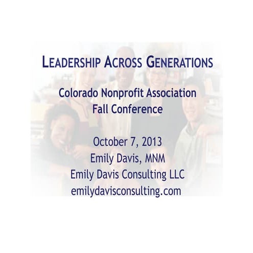 Leadership Across Generations | PDF