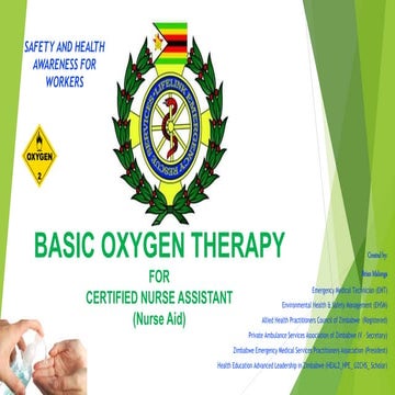 CNA oxygen therapy | PPTX