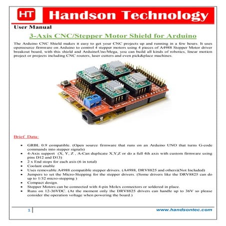 Cnc 3axis-shield | PDF