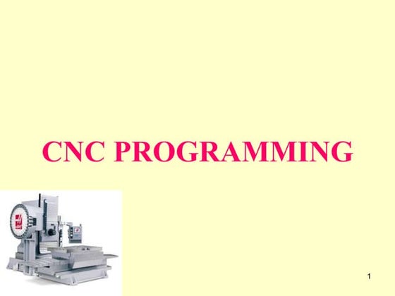 Cnc milling programs | PDF