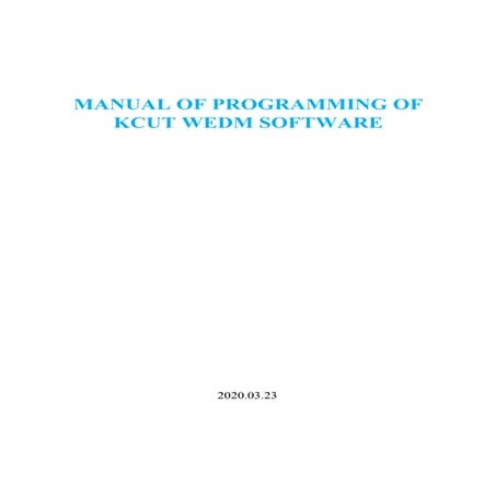 cnc-wire-cut-edm-kcut-programming-instruction.pdf | Programming Languages | Computing