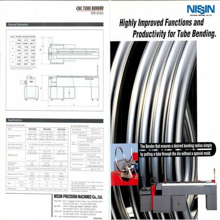 Leaflet - CNC 3D Freeform Tube Bender, NPB Series | PDF