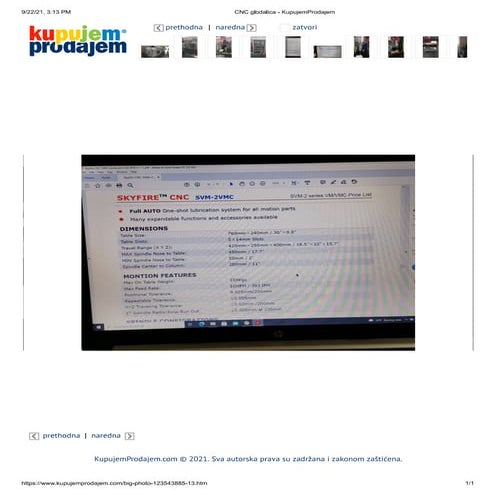 Cnc glodalica kupujem prodajem 01 | PDF