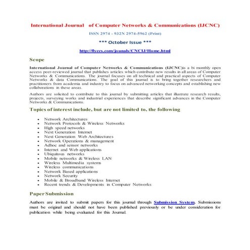 International Journal of Computer Networks &Communications(IJCNC) | PDF