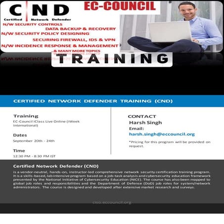 CND LIVE ONLINE TRAINING AND CERTIFICATION | DOCX