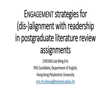 Engagement strategies for (dis-)alignment with readership in ...