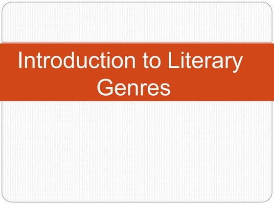 CREATIVE NONFICTION Module 1- Literary Genres.pptx