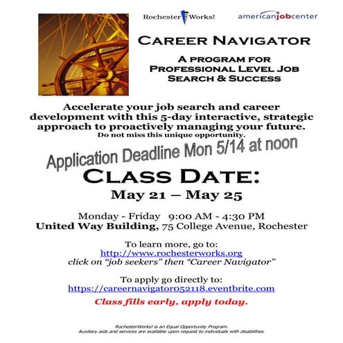 Career Navigator Training May, 2018 | PDF